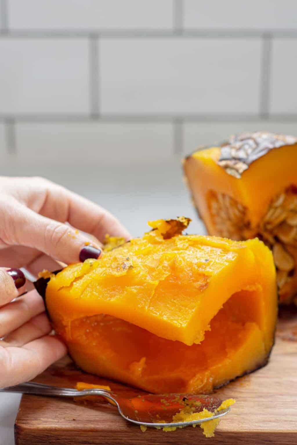 Air Fryer Pumpkin Puree - Basil and Bite
