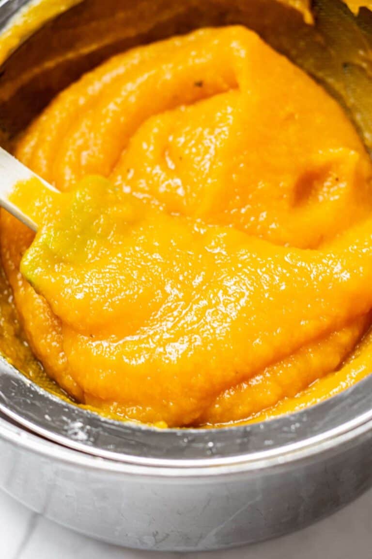Air Fryer Pumpkin Puree - Basil and Bite
