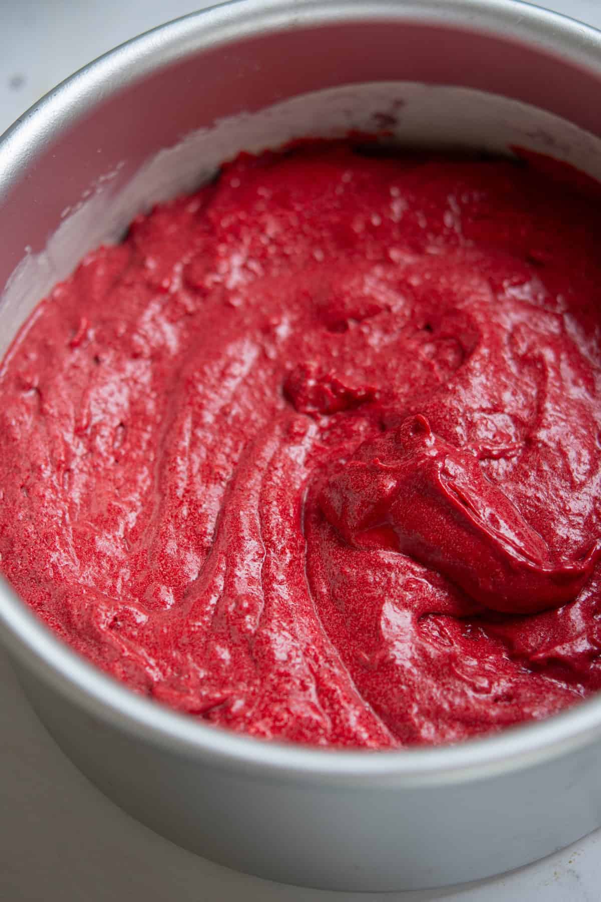 Air Fryer Red Velvet Cake - Basil and Bite